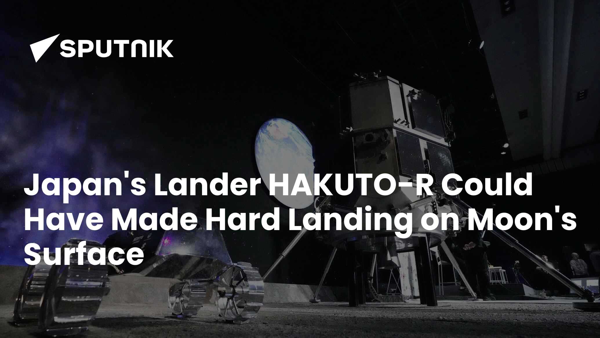 Japan's Lander HAKUTO-R Could Have Made Hard Landing on Moon's Surface