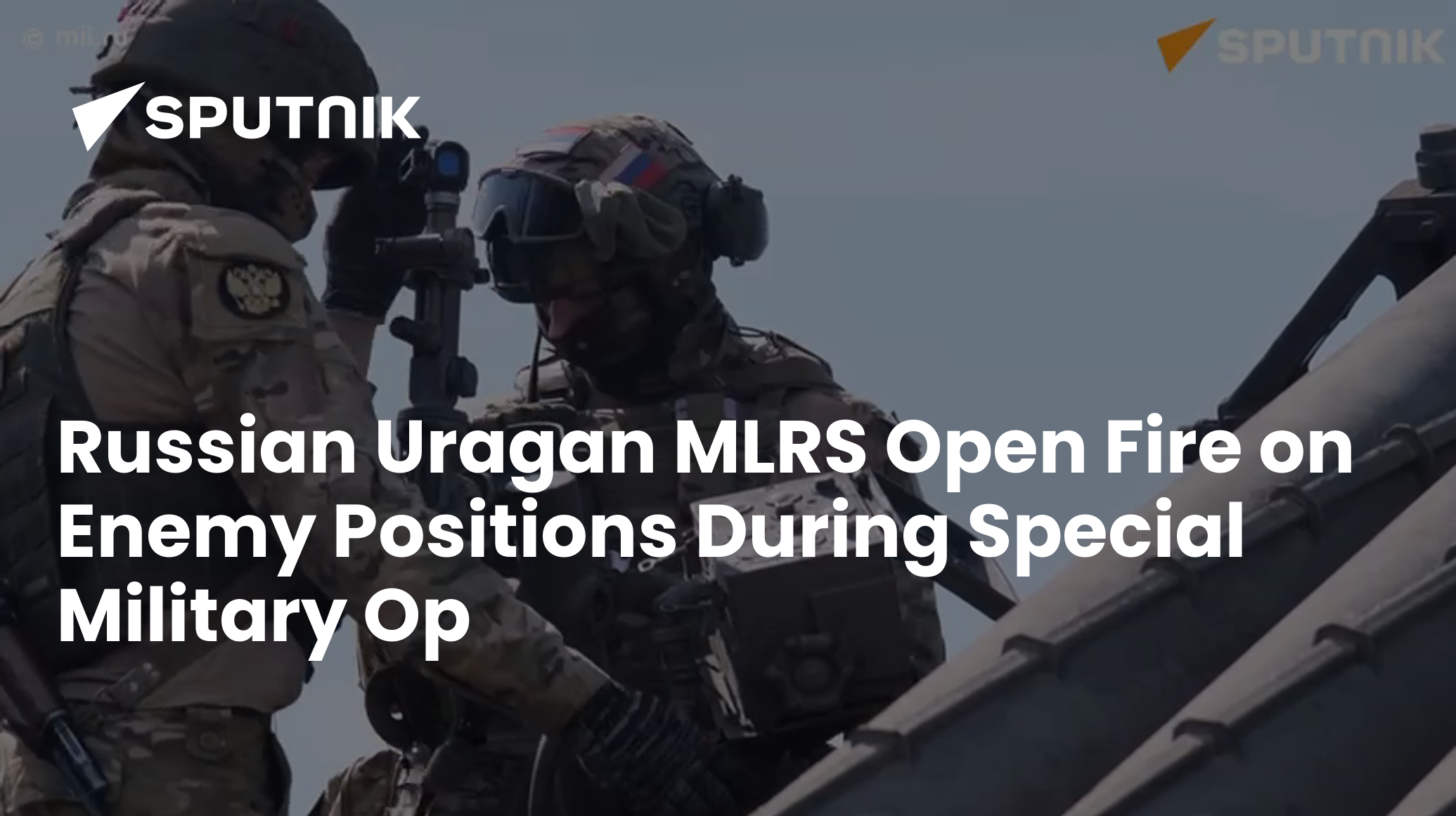 Russian Uragan MLRS Open Fire on Enemy Positions During Special Military Op