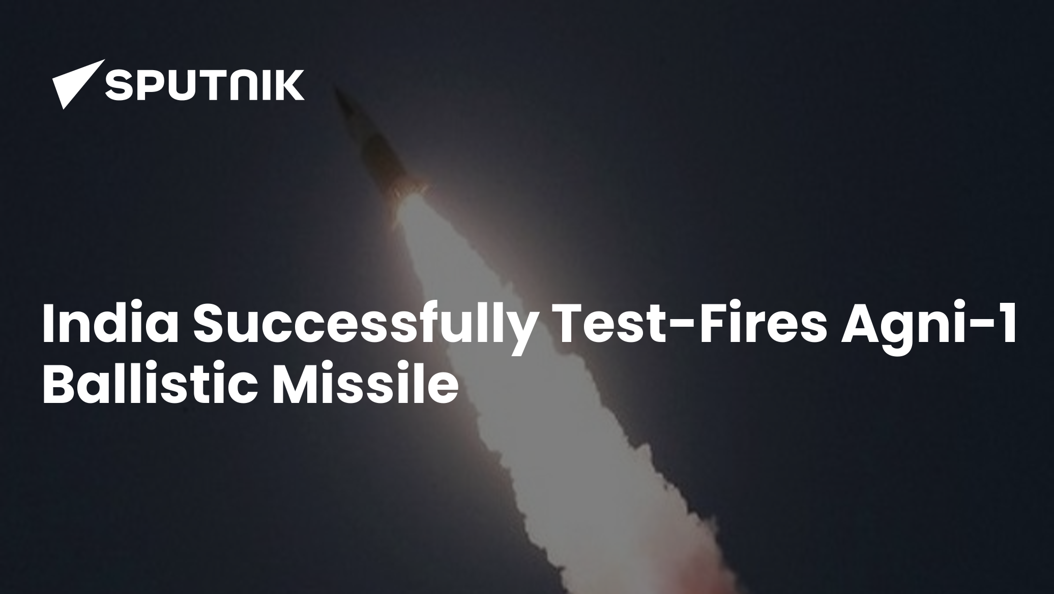 India Successfully Conducts Training Launch Of Agni-1 Ballistic Missile