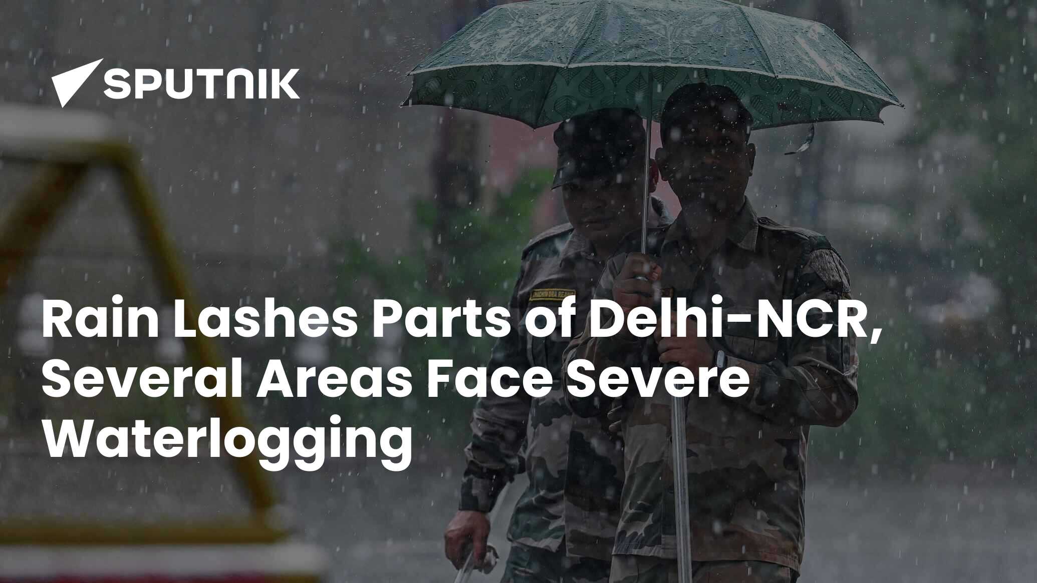Rain Lashes Parts of Delhi-NCR, Several Areas Face Severe Waterlogging - 19.08.2023, Sputnik India