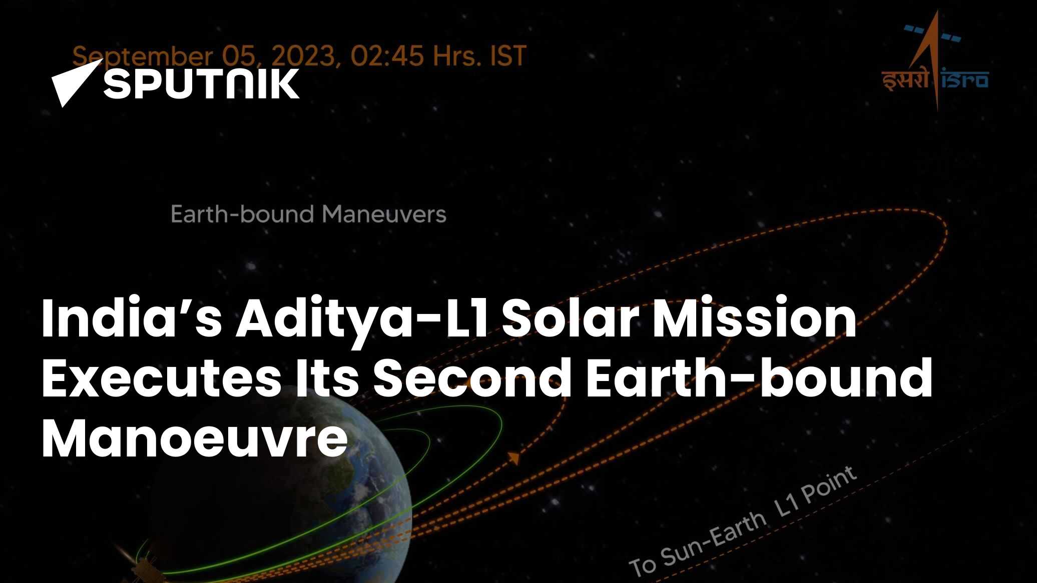 India’s Aditya-L1 Solar Mission Executes its Second Earth-bound Manoeuvre