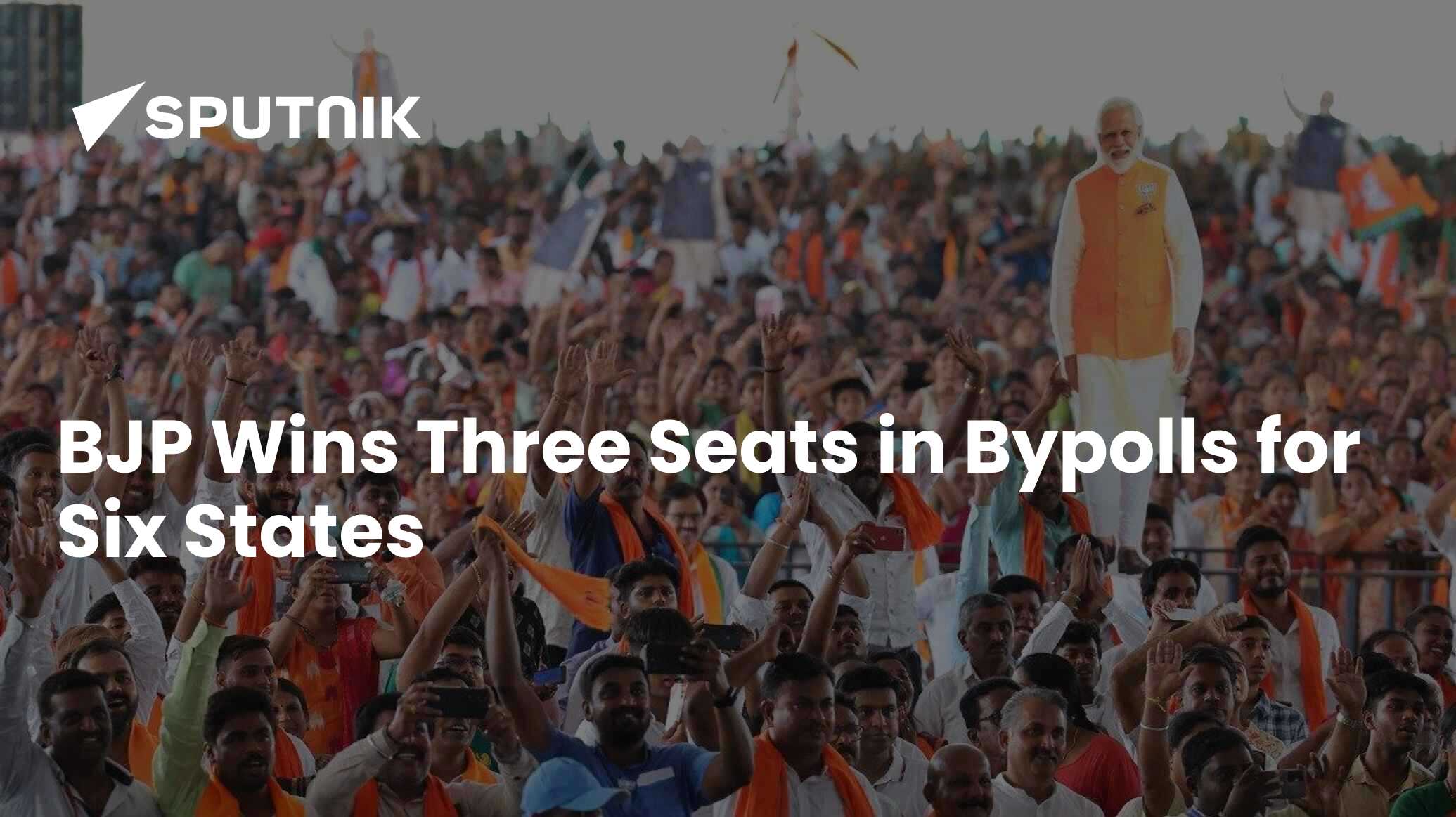 BJP Wins 3 Seats in Bypolls for Six States