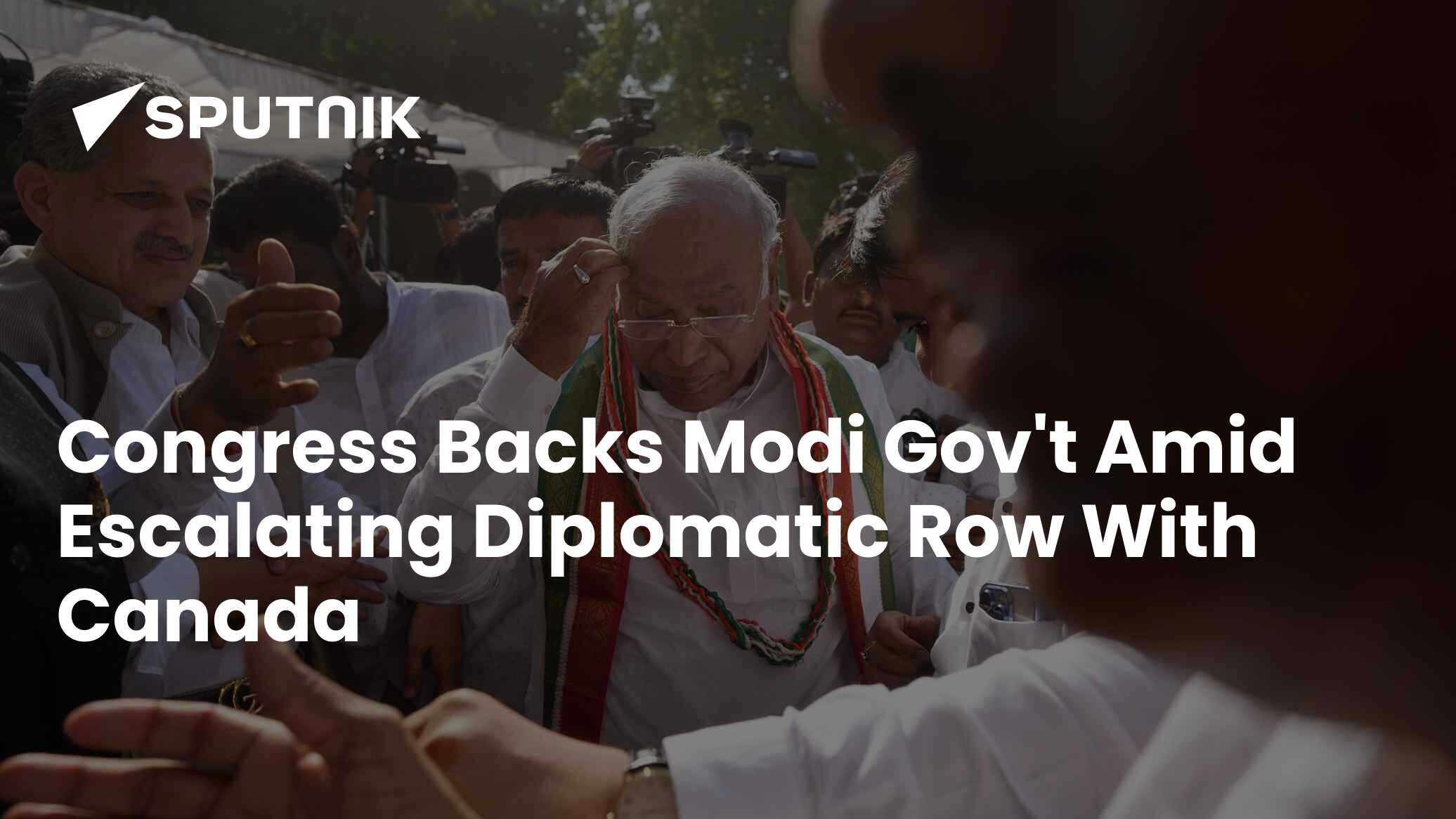 Congress Backs Modi Govt Amid Escalating Diplomatic Row With Canada