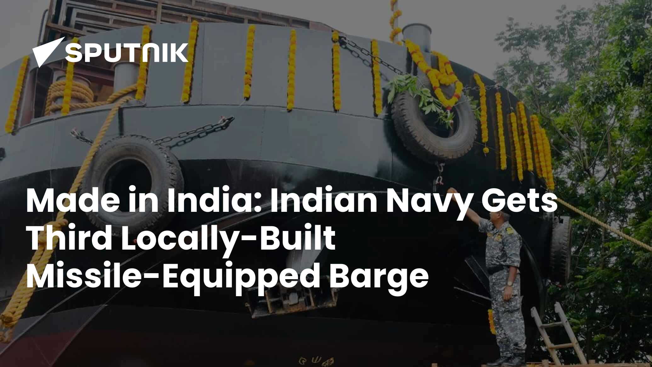 Make In India: Indian Navy Gets 3rd Missile-Cum-Ammunition Barge