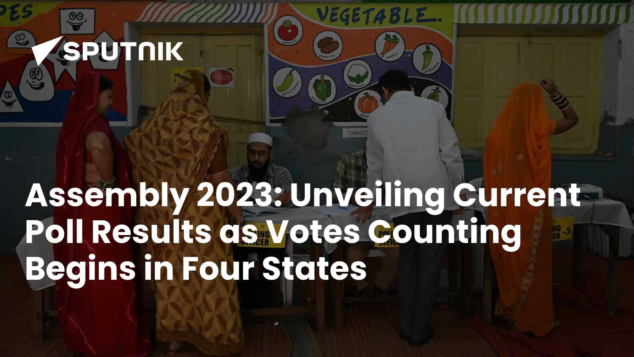 Unveiling Current Poll Results as Votes Counting Begins in Four States