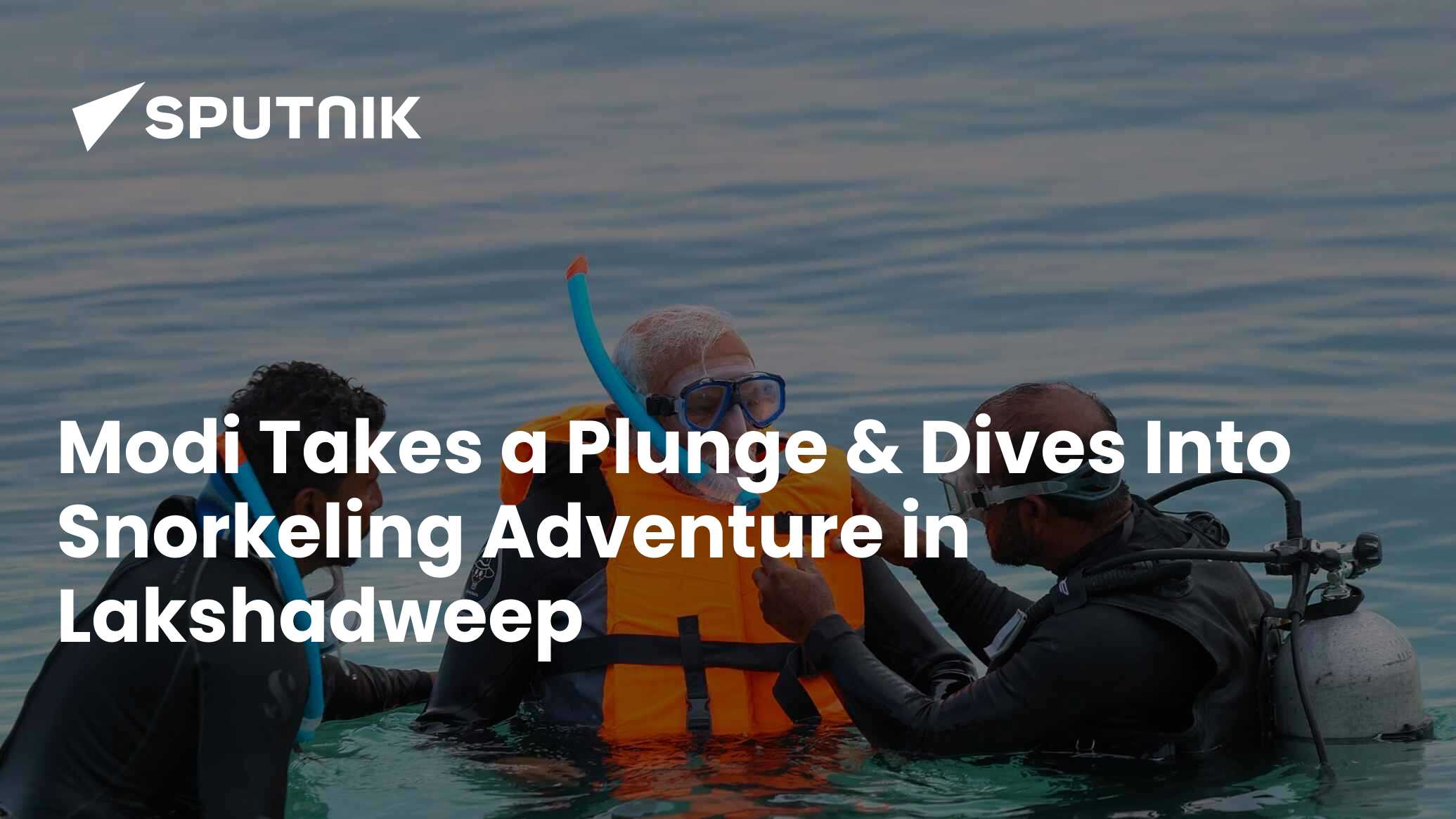 Modi Takes a Plunge & Dives Into Snorkeling Adventure in Lakshadweep