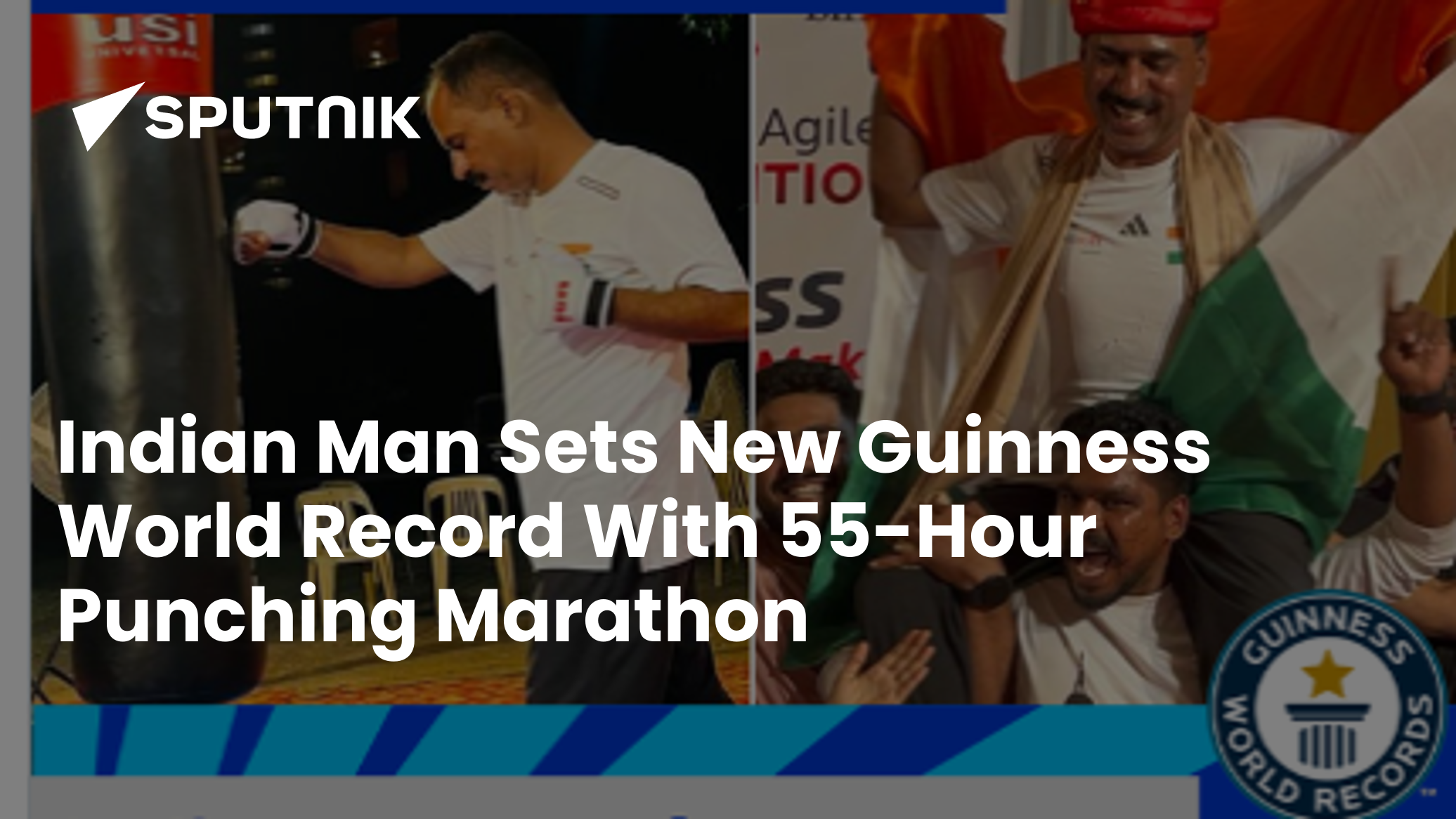 Indian Man Sets New Guinness World Record With 55-Hour Punching Marathon