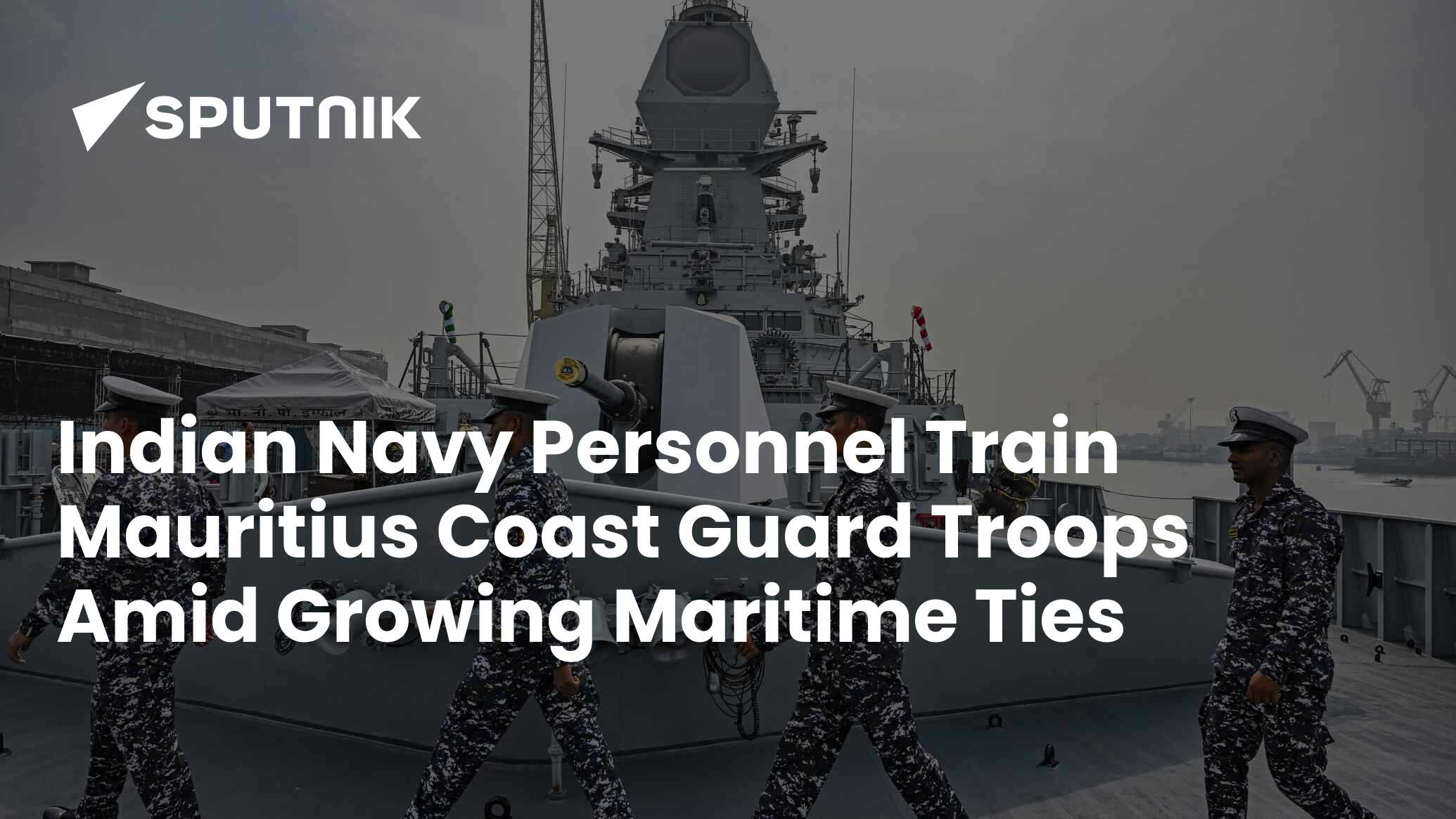 Indian Navy Personnel Train Mauritius Coast Guard Troops Amid Growing ...