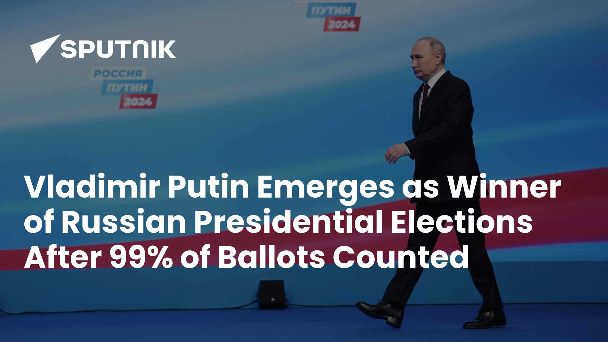 Vladimir Putin Emerges as Winner of Russian Presidential Elections ...