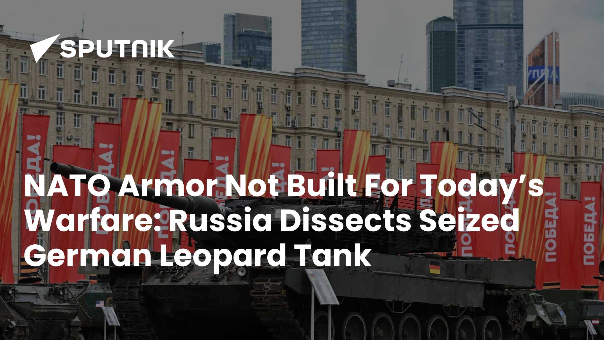 NATO Armor Not Built For Today’s Warfare: Russia Dissects Seized German ...