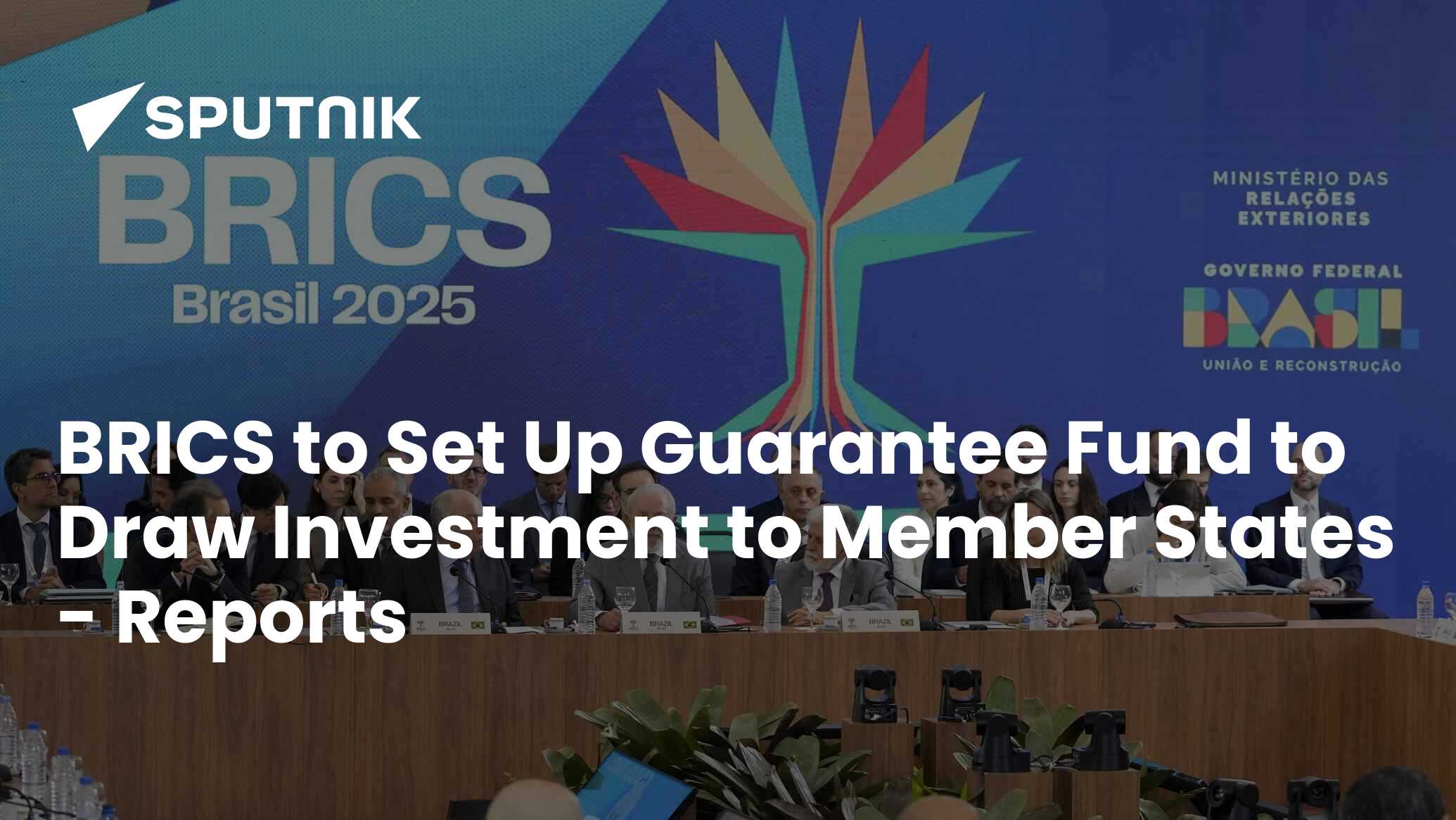 BRICS to Set Up Guarantee Fund to Draw Investment to Member States ...