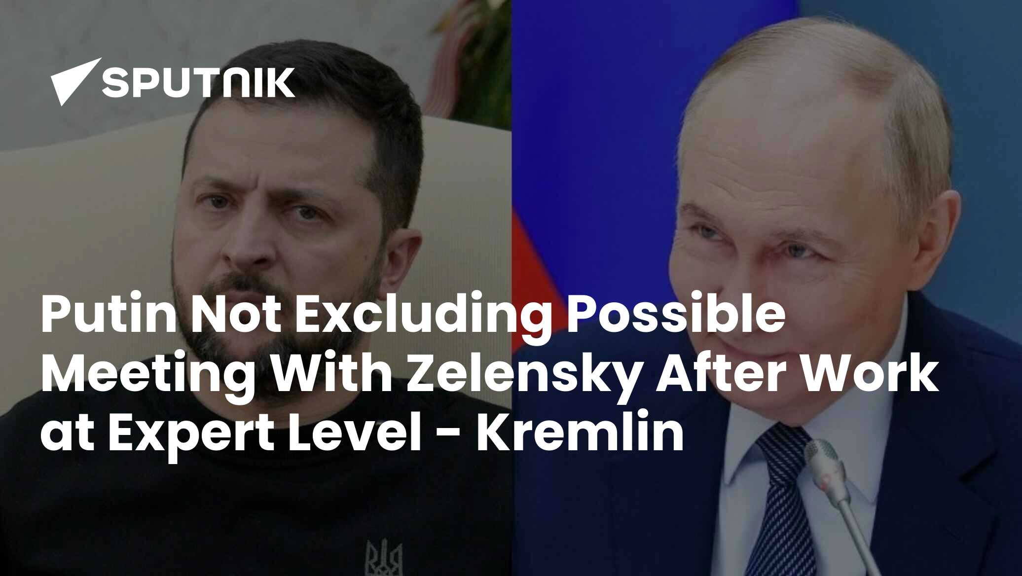 Putin Not Excluding Possible Meeting With Zelensky After Work at Expert ...