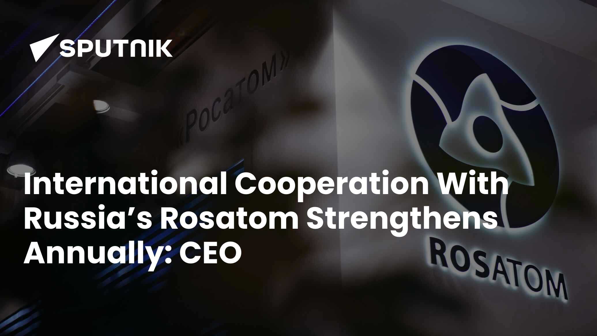 International Cooperation With Russia’s Rosatom Strengthens Annually ...