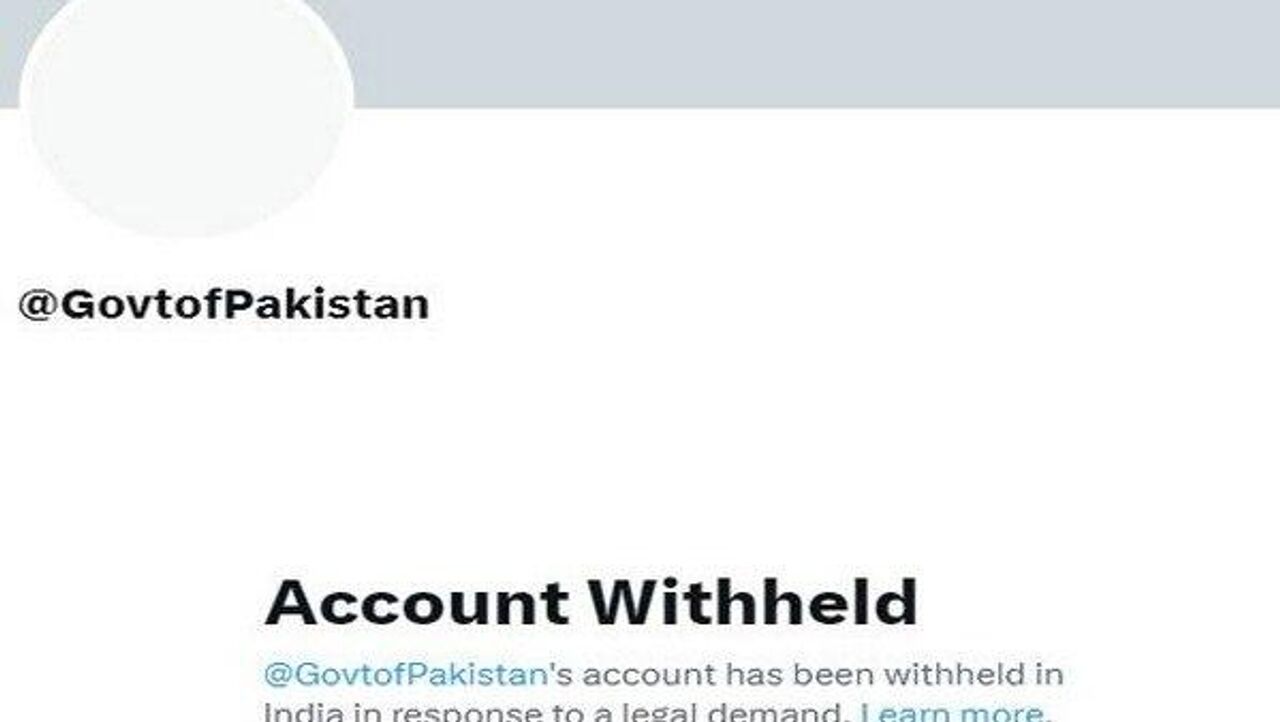 Pakistan Government's Twitter Account Banned in India
