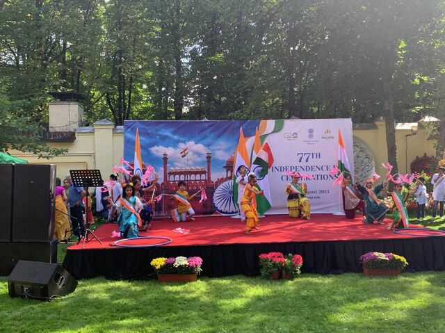 Indian Embassy in Moscow Celebrates 76th Anniversary of India's ...