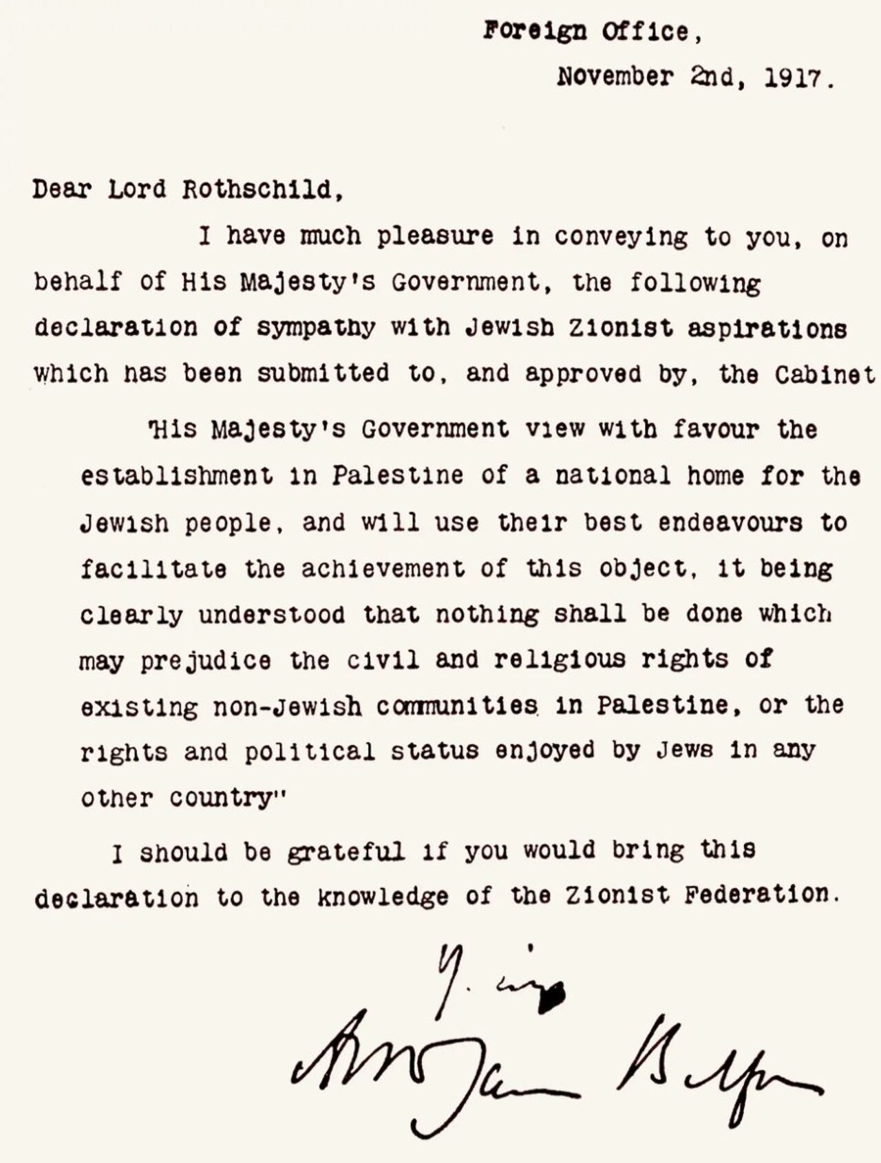 How the Balfour Declaration Changed the History of Palestine?